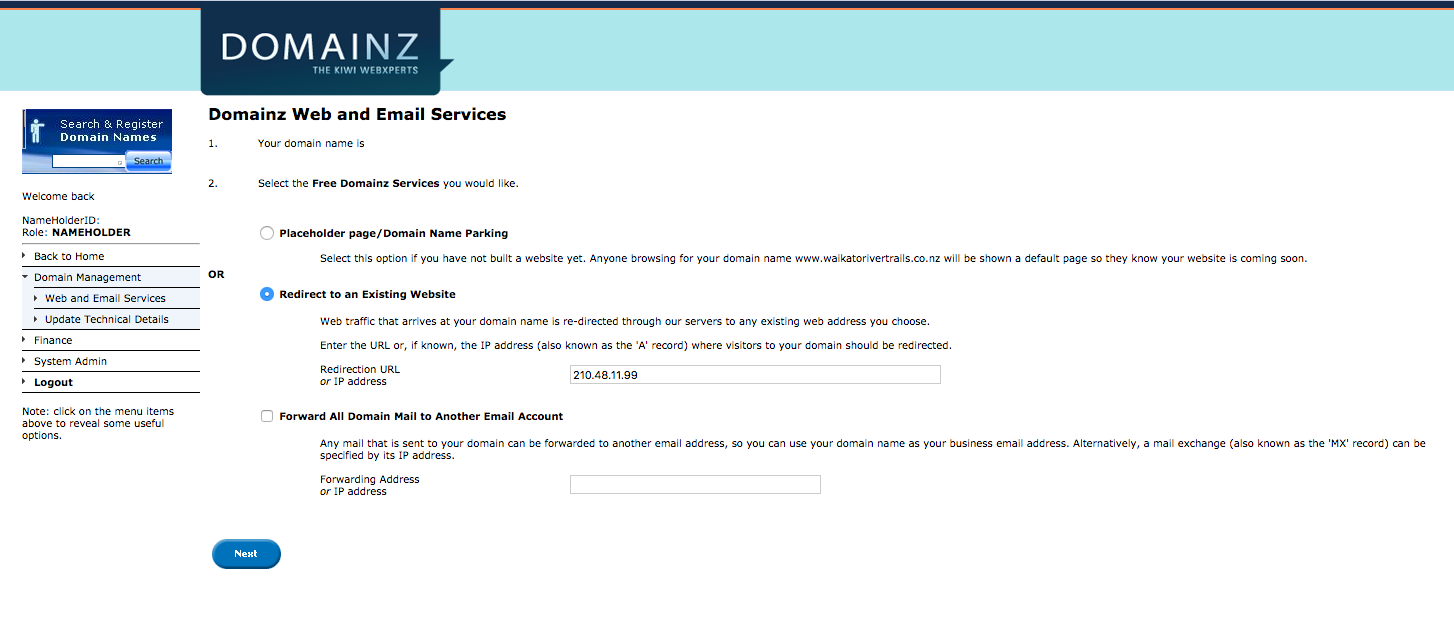 How to change your DNS settings in Domainz – Rocketspark