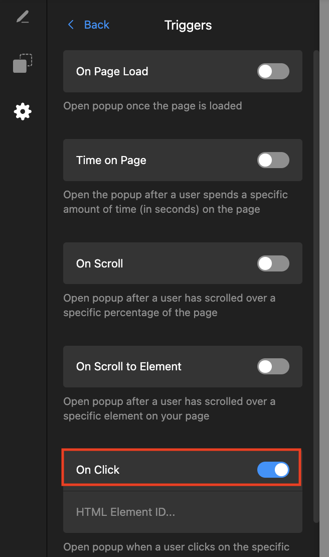 How To Add An On Click Pop Up Click Buttonimage For More Info While