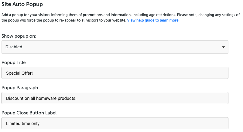 How can I display a popup when a visitor views my website? – Rocketspark