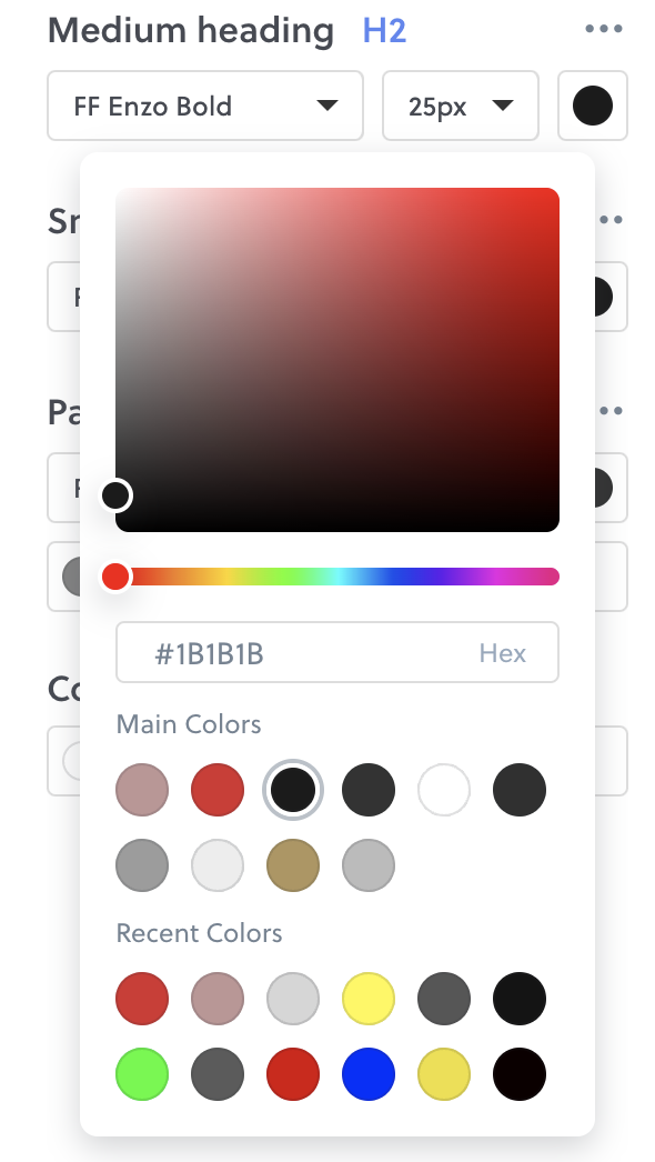 How do I generate a hex number for my colour palette? – Rocketspark
