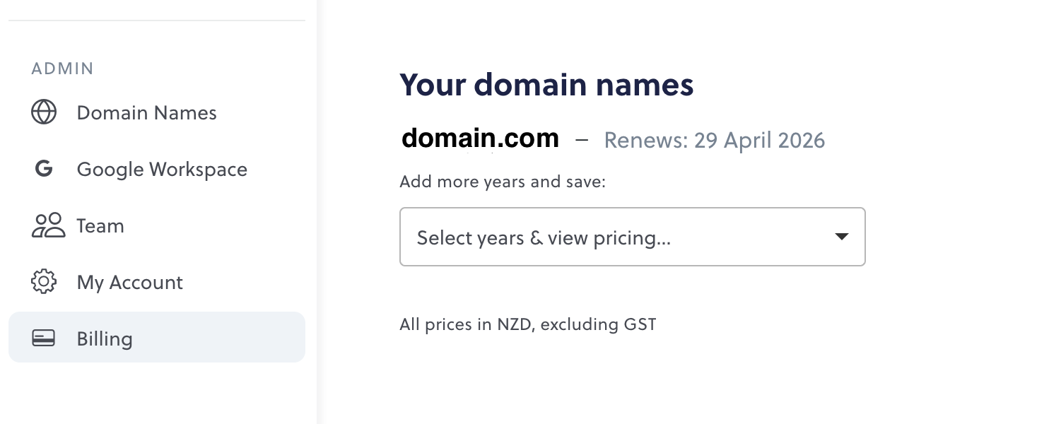 How to extend your domain name renewal for more years - domains hosted ...