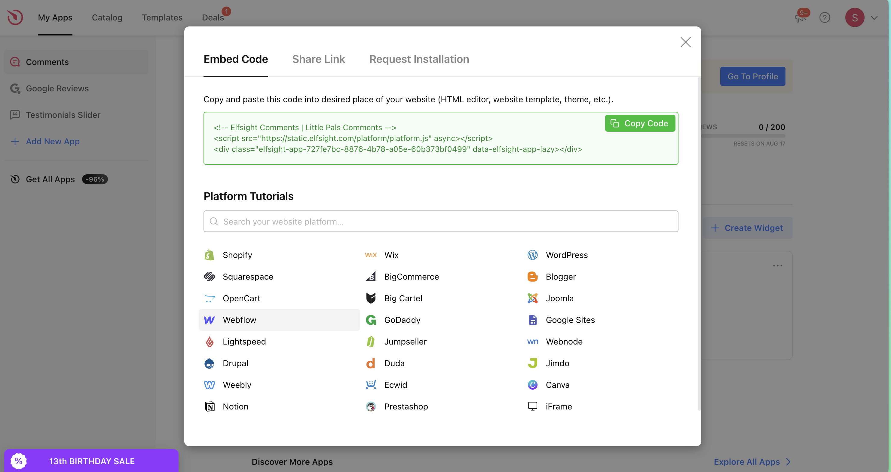 How to add the Elfsight comments widget to your Rocketspark website – Rocketspark